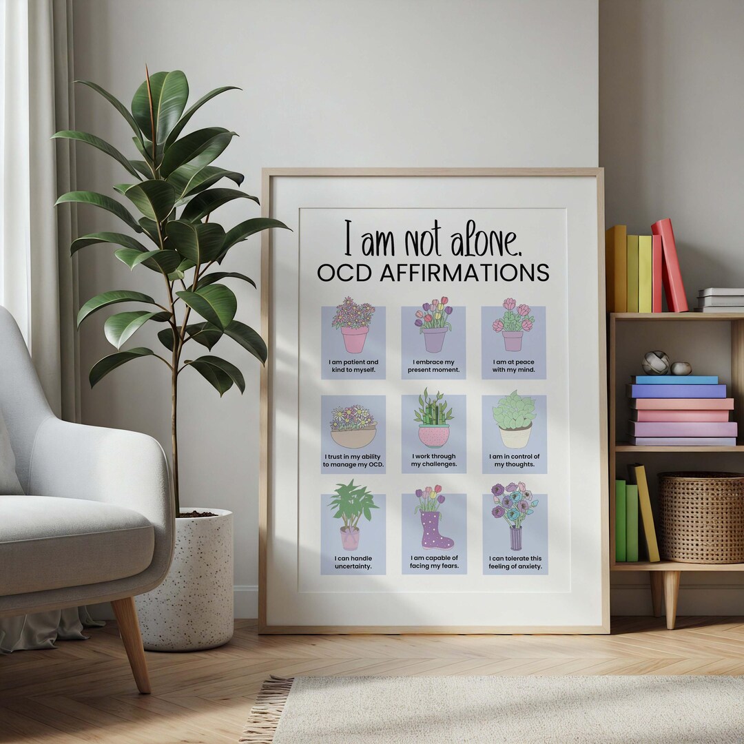 OCD Psychology Office Printable for Therapy Office Wall Art for ...