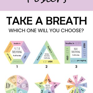 Autism Therapy Breathe Poster for School Based Therapist Room Decor ...