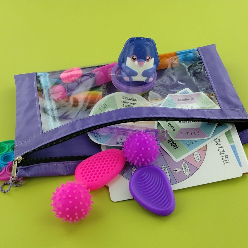 Sensory Kit Stress Relief Pack Tween Emotion Sensory Bin Counselor ...