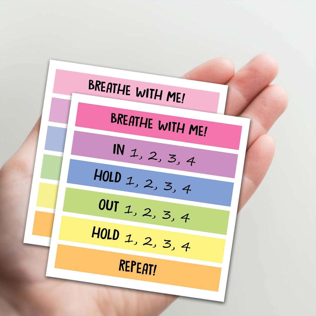 Breathe Sticker for Emotional Regulation Bumper Decal Breathing ...