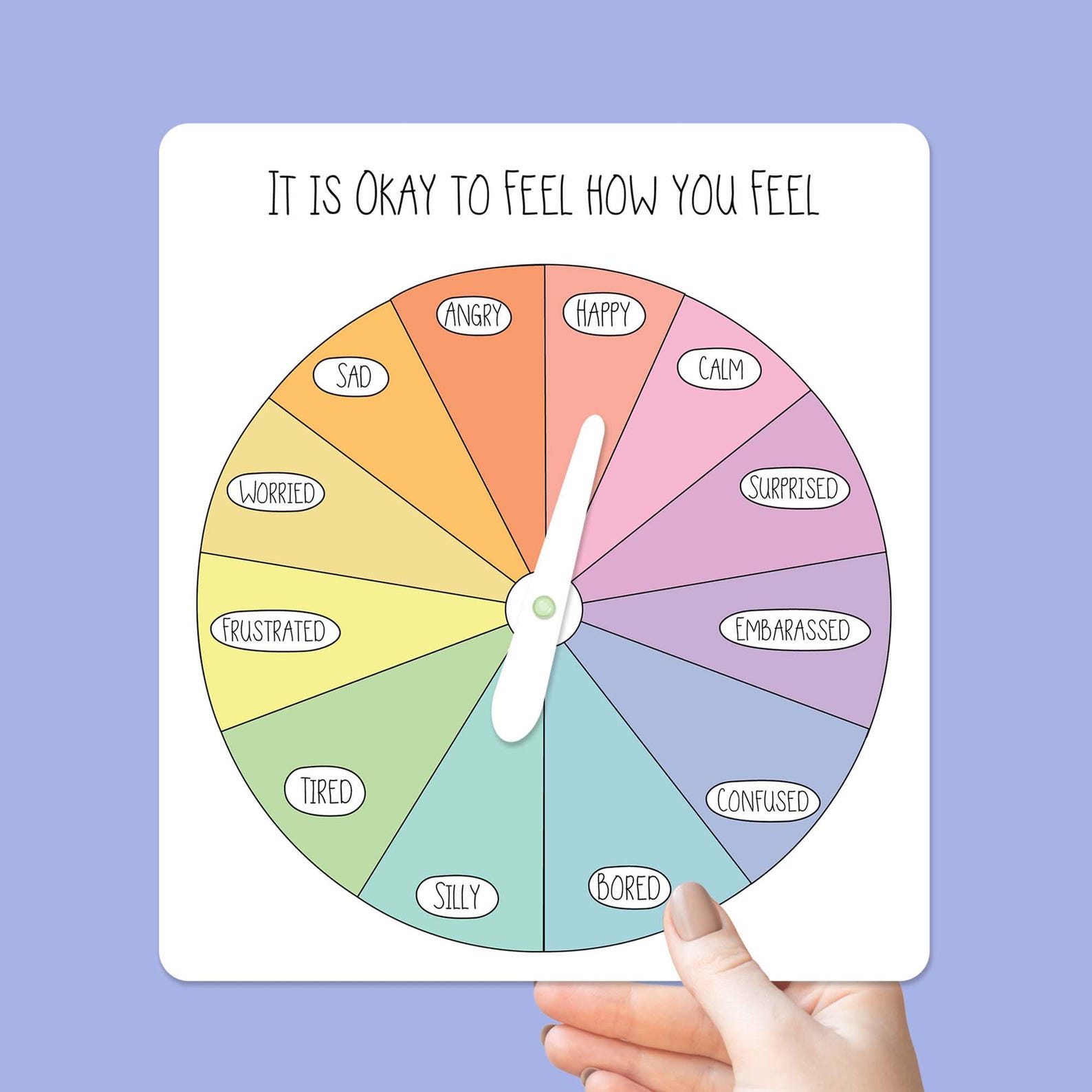 Feeling Spinner for Kid Emotion Activity for Preschool Activity ...