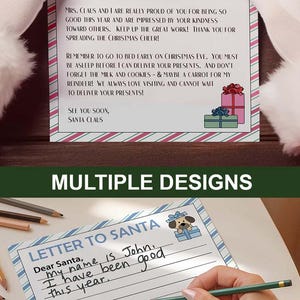Personalize Letter From Santa Editable Canva Template Santa Letter ...