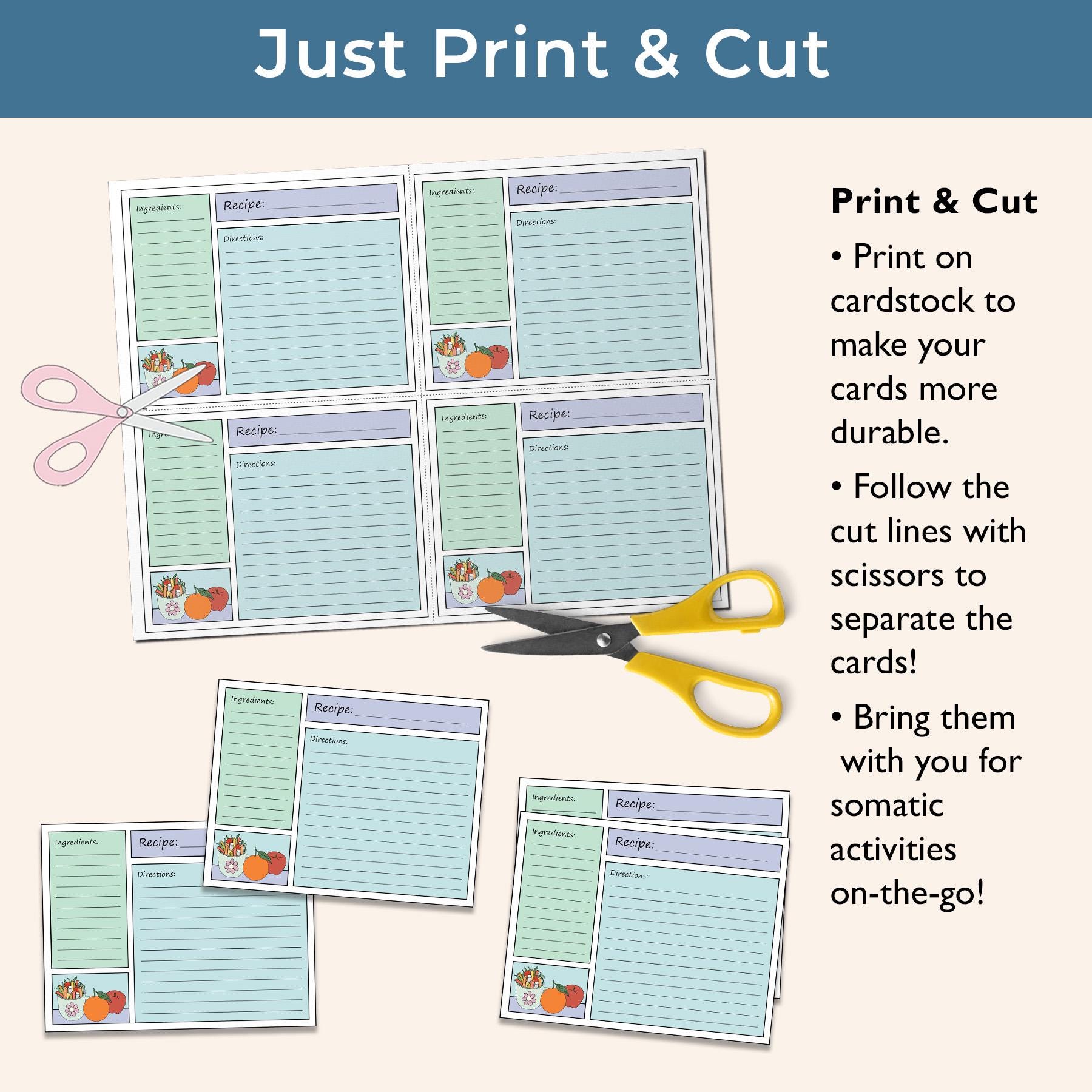 Mom Kitchen Recipe Card for Kid Baking Recipe Card Women Gift Home Chef ...