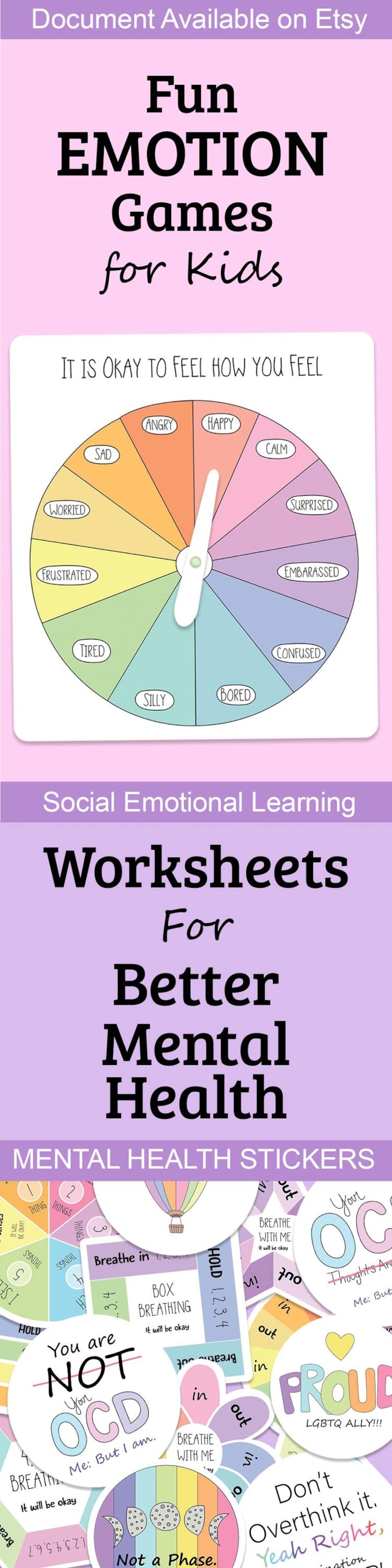 Feeling Wheel for Kid Emotion Activity for Preschool Feeling Spinner ...