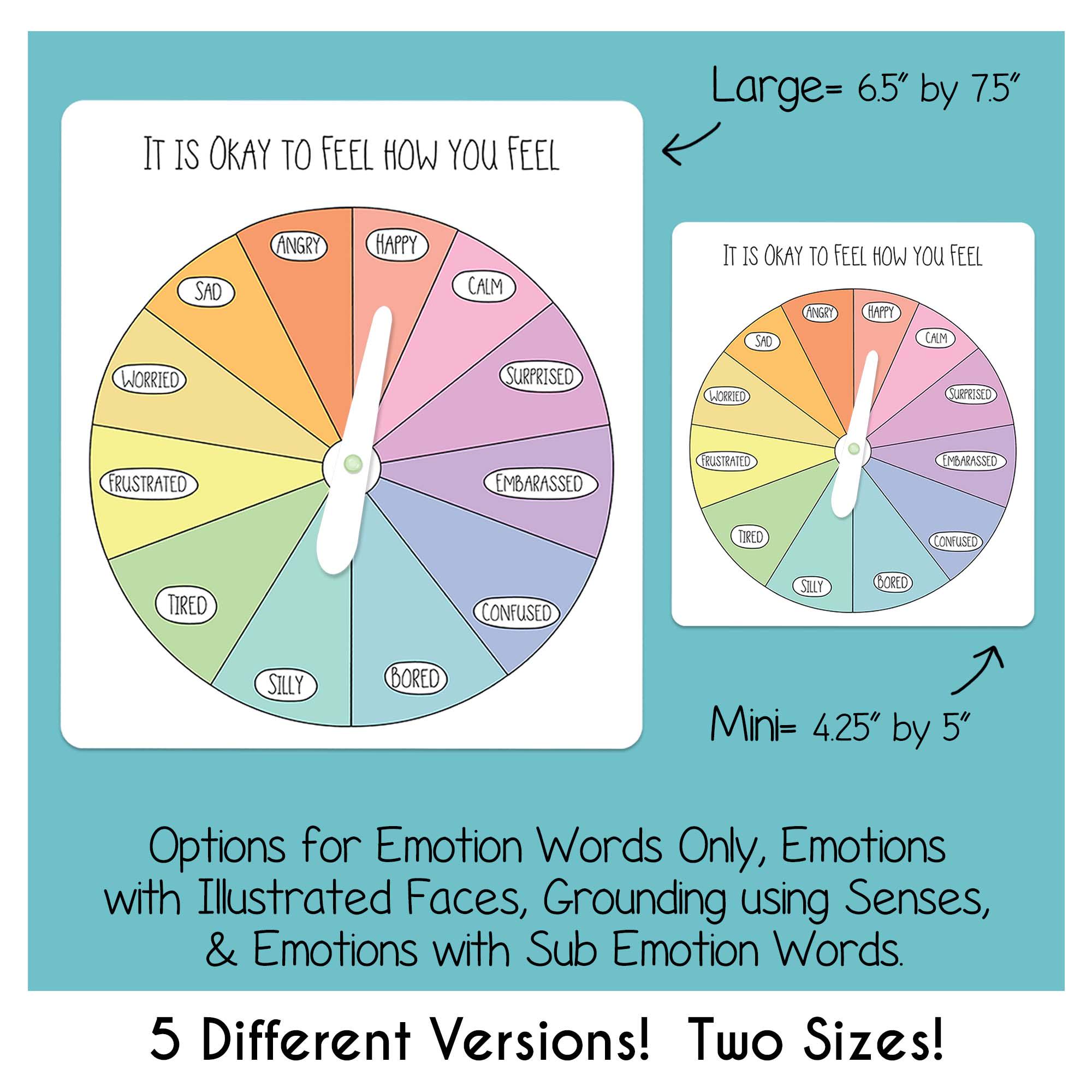 Feeling Wheel Spinner for Classroom Calm Center Idea for Montessori ...
