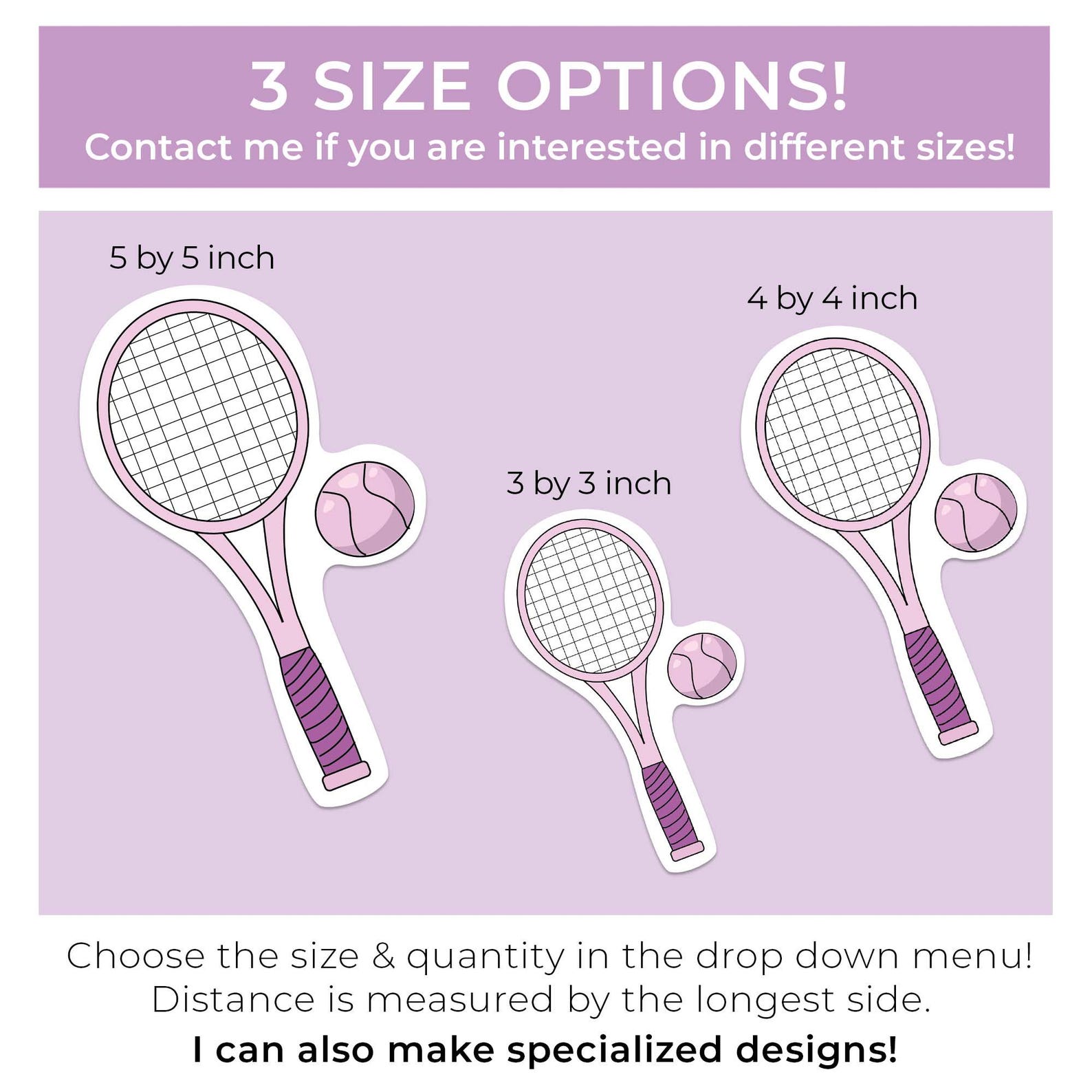 Tennis Racket Sticker for Teen Girl Tennis Lover Decal for Car Tennis ...
