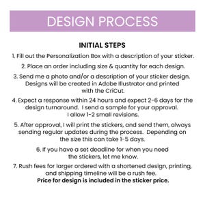 Custom Die Cut Sticker Bundle Commission Sticker for Gift Bag Sticker ...