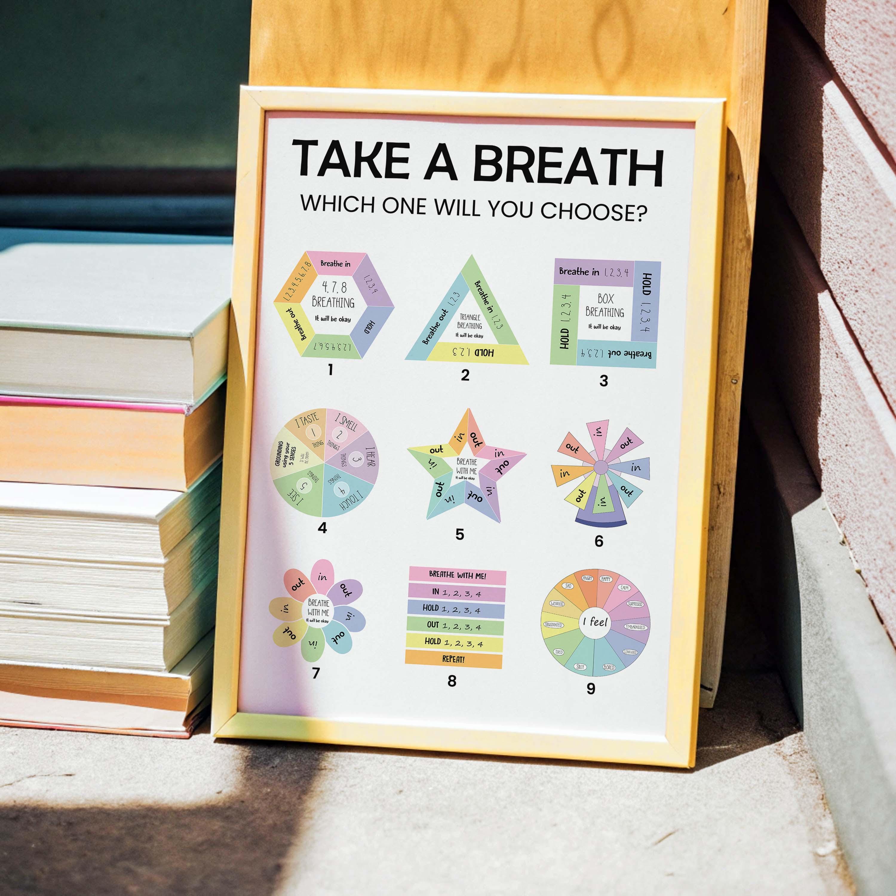 Poster Bundle for Mindfulness Poster Middle School Counselor Office ...