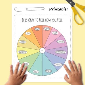 Feeling Spinner for Kid Emotion Activity for Preschool Activity ...