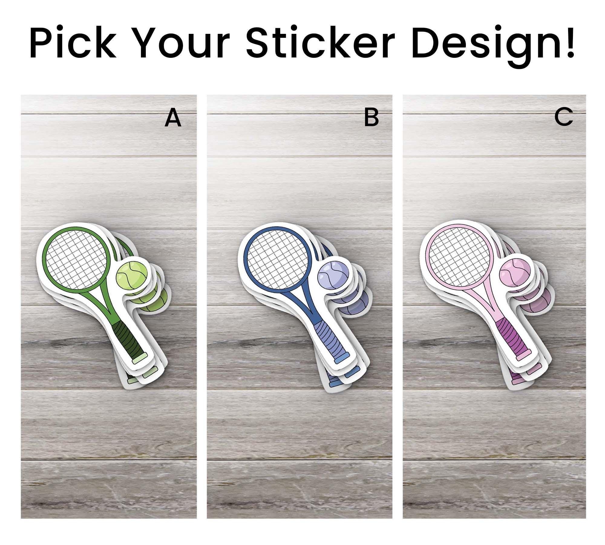 Tennis Racket Sticker for Teen Girl Tennis Lover Decal for Car Tennis ...