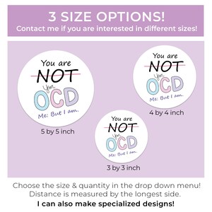 OCD Awareness Sticker for Mental Health Sticker OCD Gift for Teen Girl ...