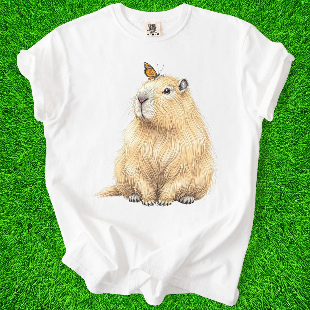 Capybara Shirt Gentle Moment - Cute Capybara T Shirt, Aesthetic ...
