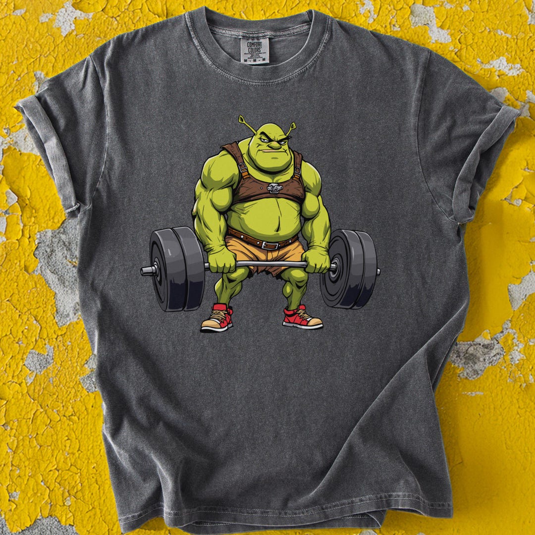 Shrek Shirt Powerlifting Beast - Shrek Meme Shirt, Shrek Gift, Gym ...