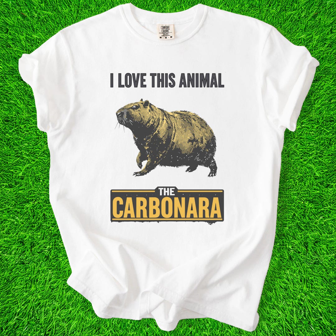 Capybara Shirt the Carbonara Meme - Funny Capybara T Shirt, Capybara ...