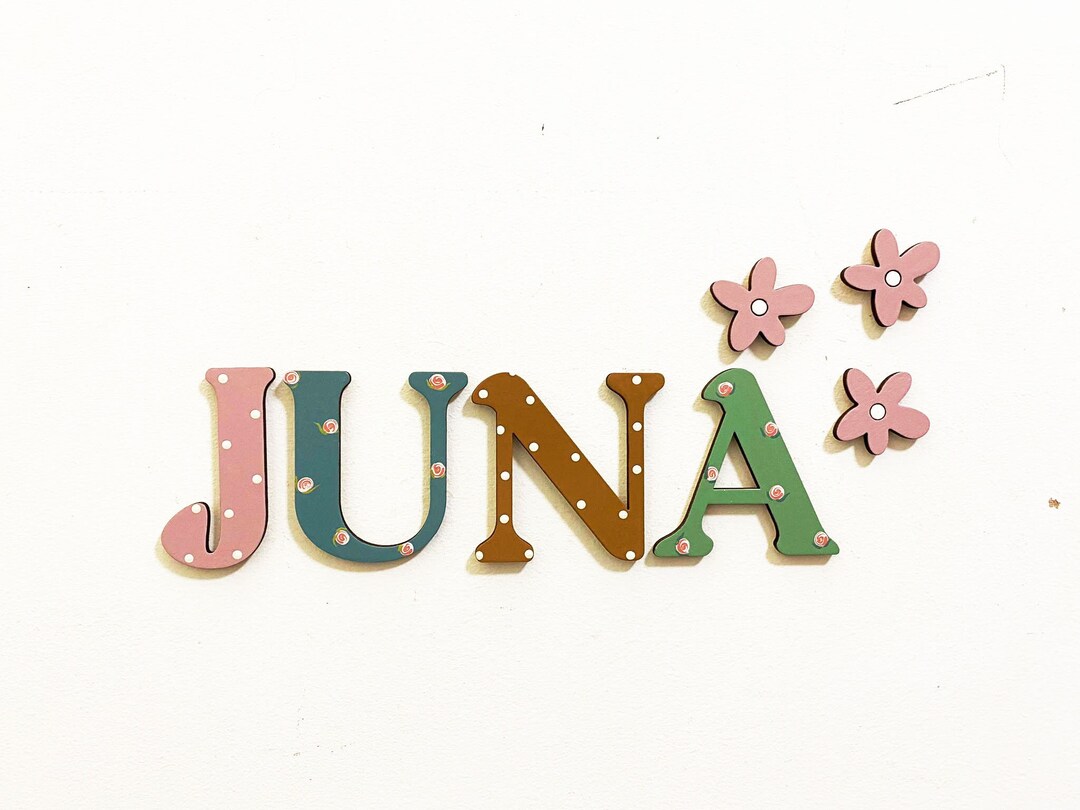 Wooden Name Sign, Wooden Letters, Name Sign, Nursery Letters ...