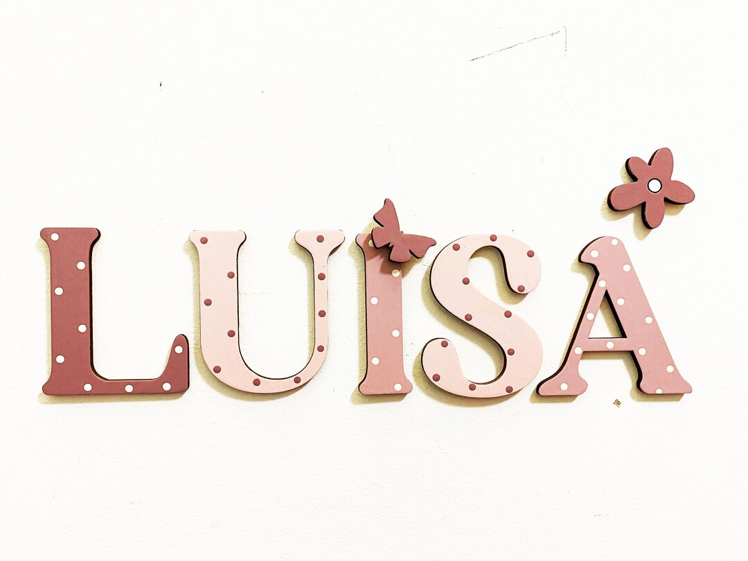 Wooden Name Sign, Wooden Letters, Name Sign, Nursery Letters ...
