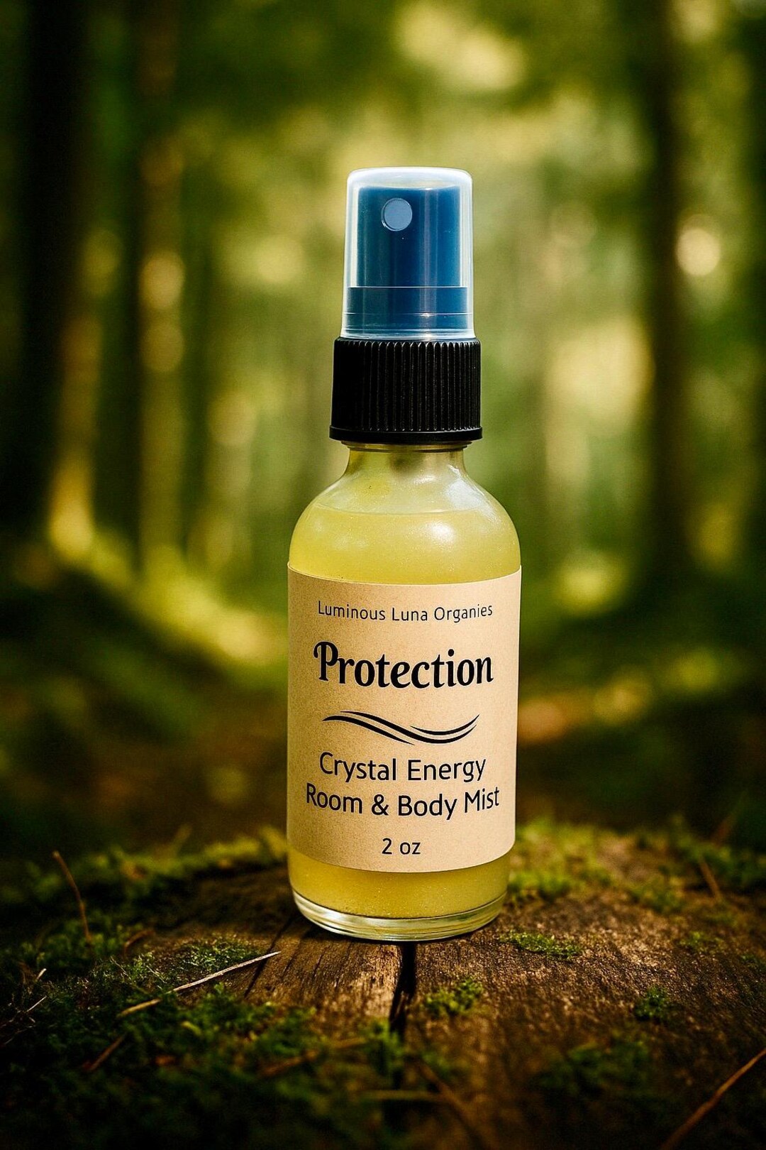 Crystal Infused Protection Mist: Essential Oils, Moon Water Body Spray ...