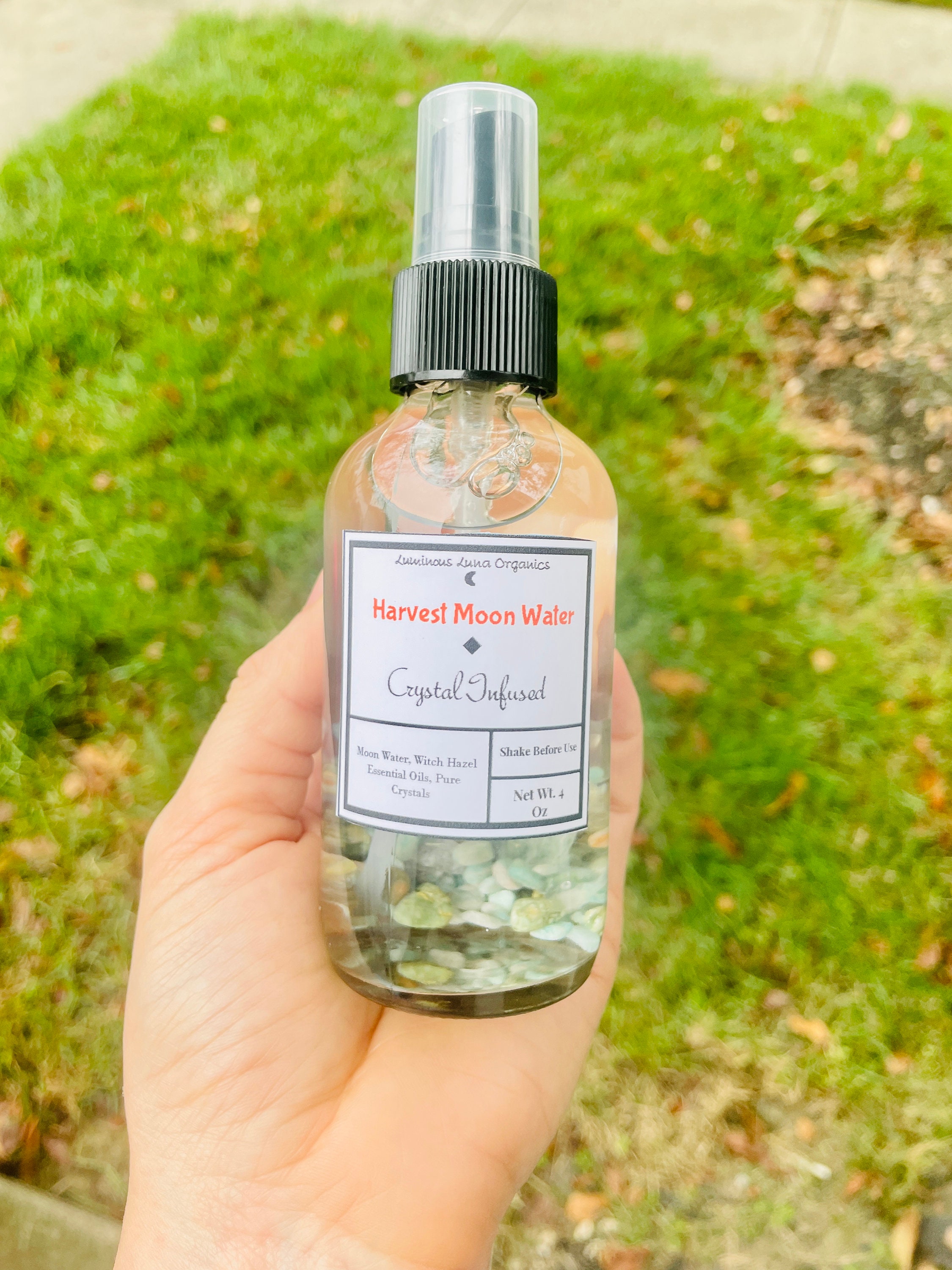 Moon Water Crystal Charged Moon Water Spiritual Healing - Etsy