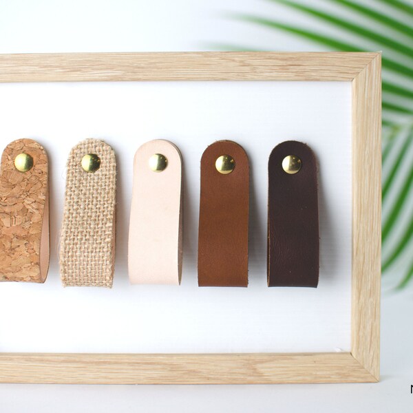 Leather Drawer Knobs - Etsy