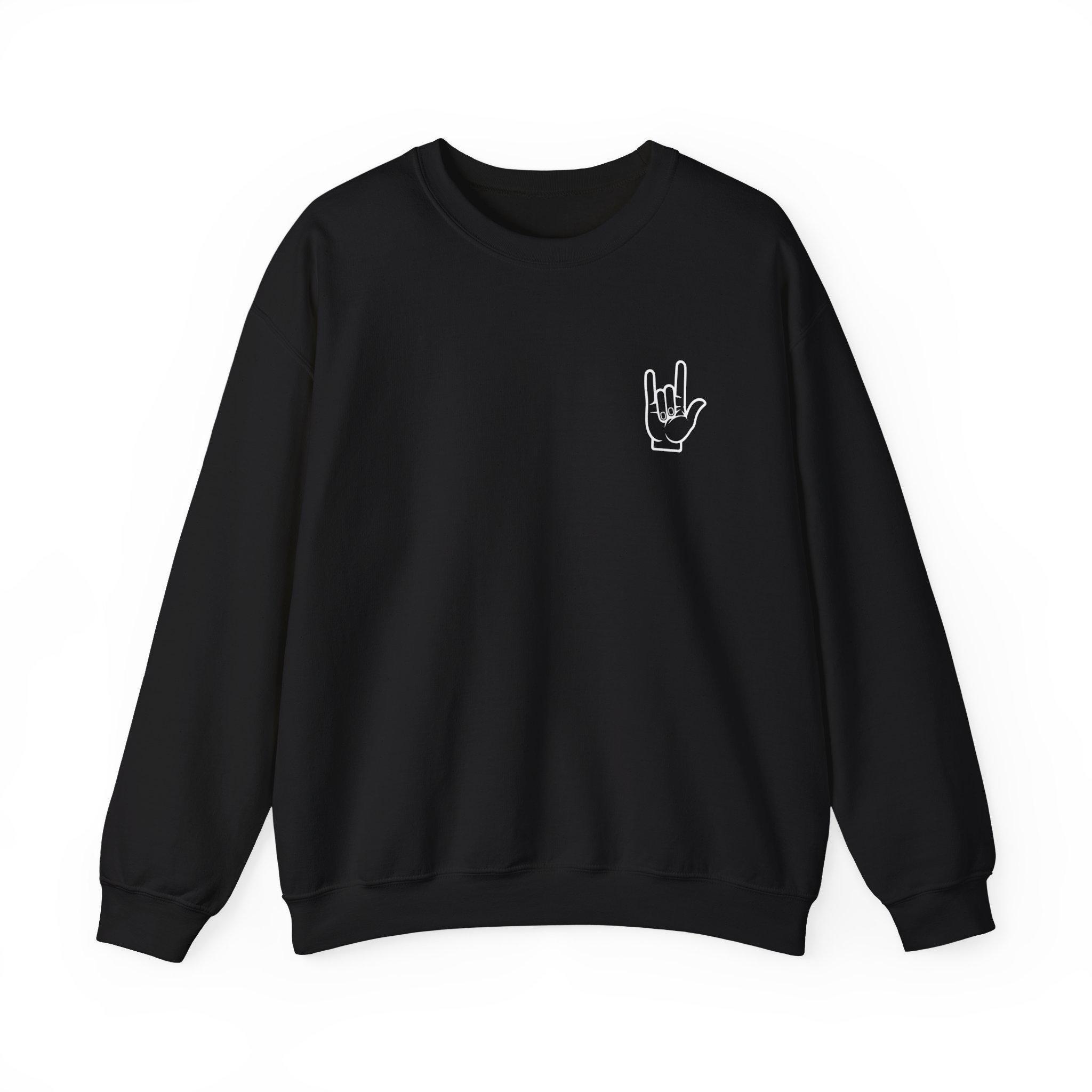 Sign Language I Love You Hand Sign Sweatshirt, ASL Sweatshirt, Gift for ...