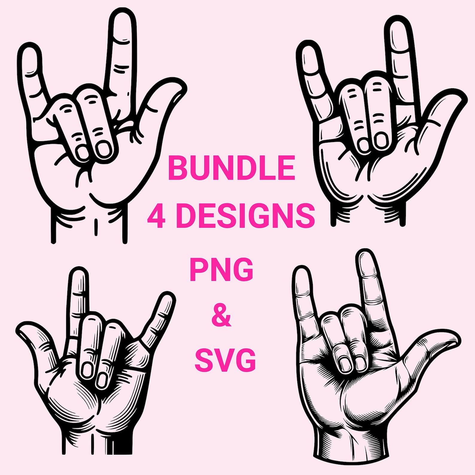 ASL I Love You Hand Sign SVG and PNG, American Sign Language, Asl Ily ...