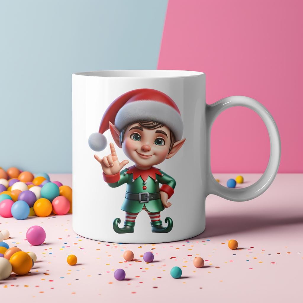 Christmas Elf PNG, Elf Clipart, ASL Love Png Clipart, Christmas ...