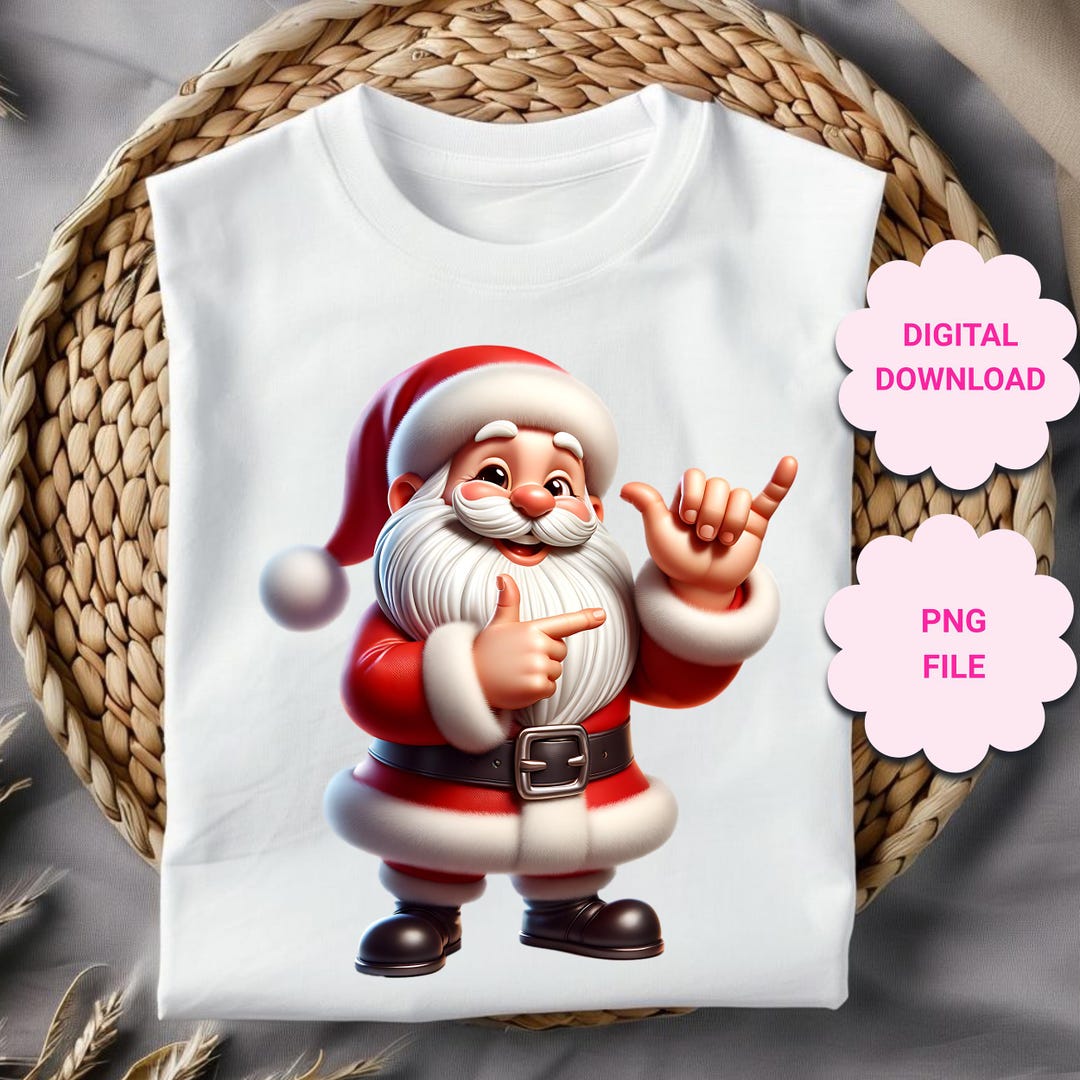 Shaka Sign Png, Shaka Christmas Santa Claus Clipart, Hang Loose Png ...