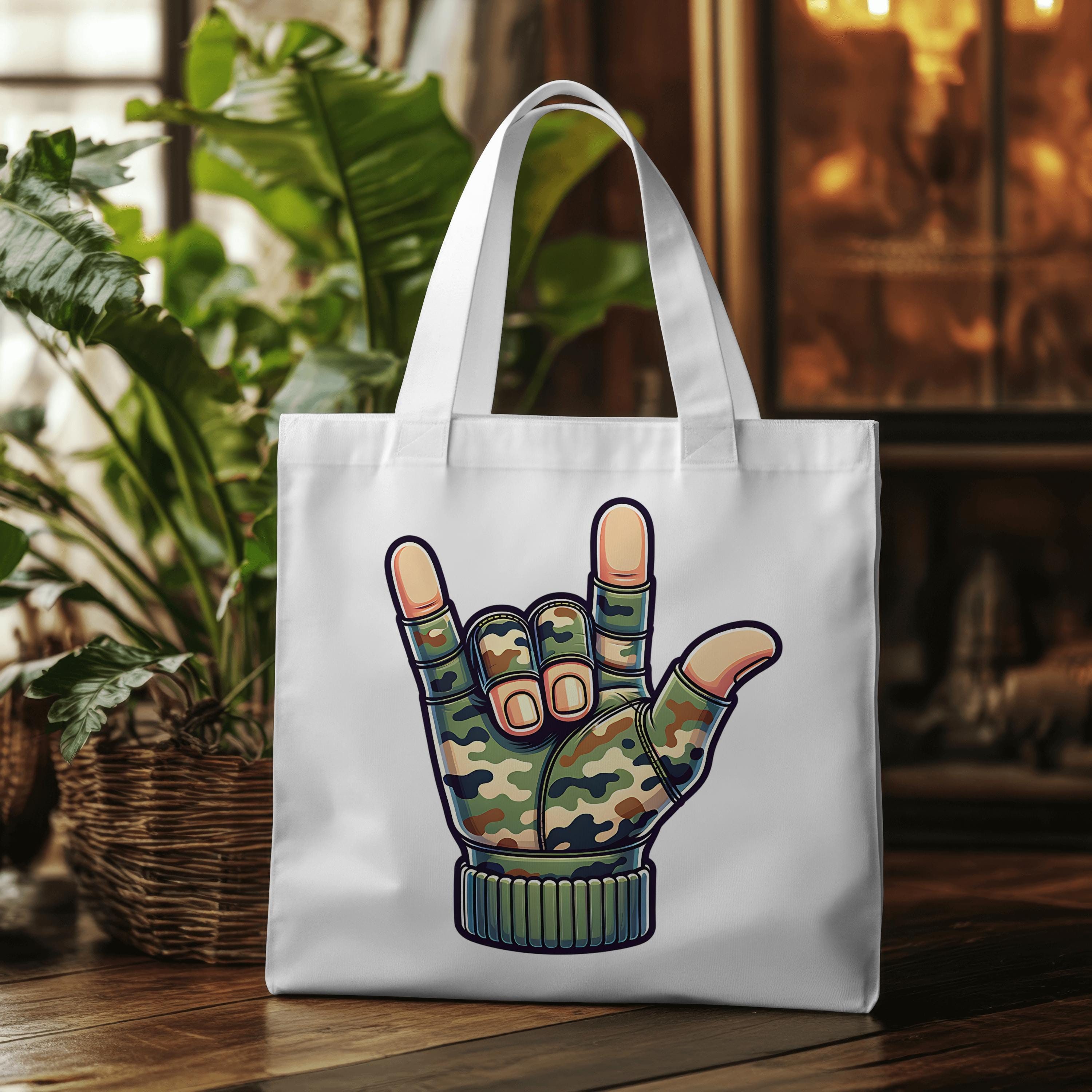 Camo ASL I Love You Hand PNG, Asl Hand, Camo ASL Ily Sublimation ...