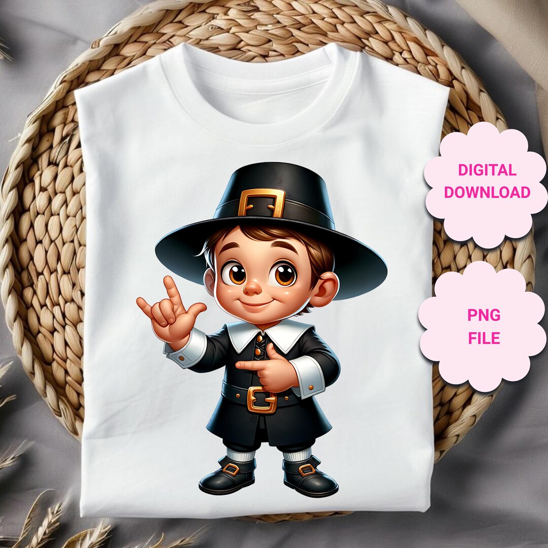 Thanksgiving Pilgrim Clipart PNG, Pilgrim Boy Png, Pilgrim Clipart ...