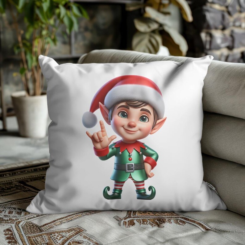 Christmas Elf PNG, Elf Clipart, ASL Love Png Clipart, Christmas ...