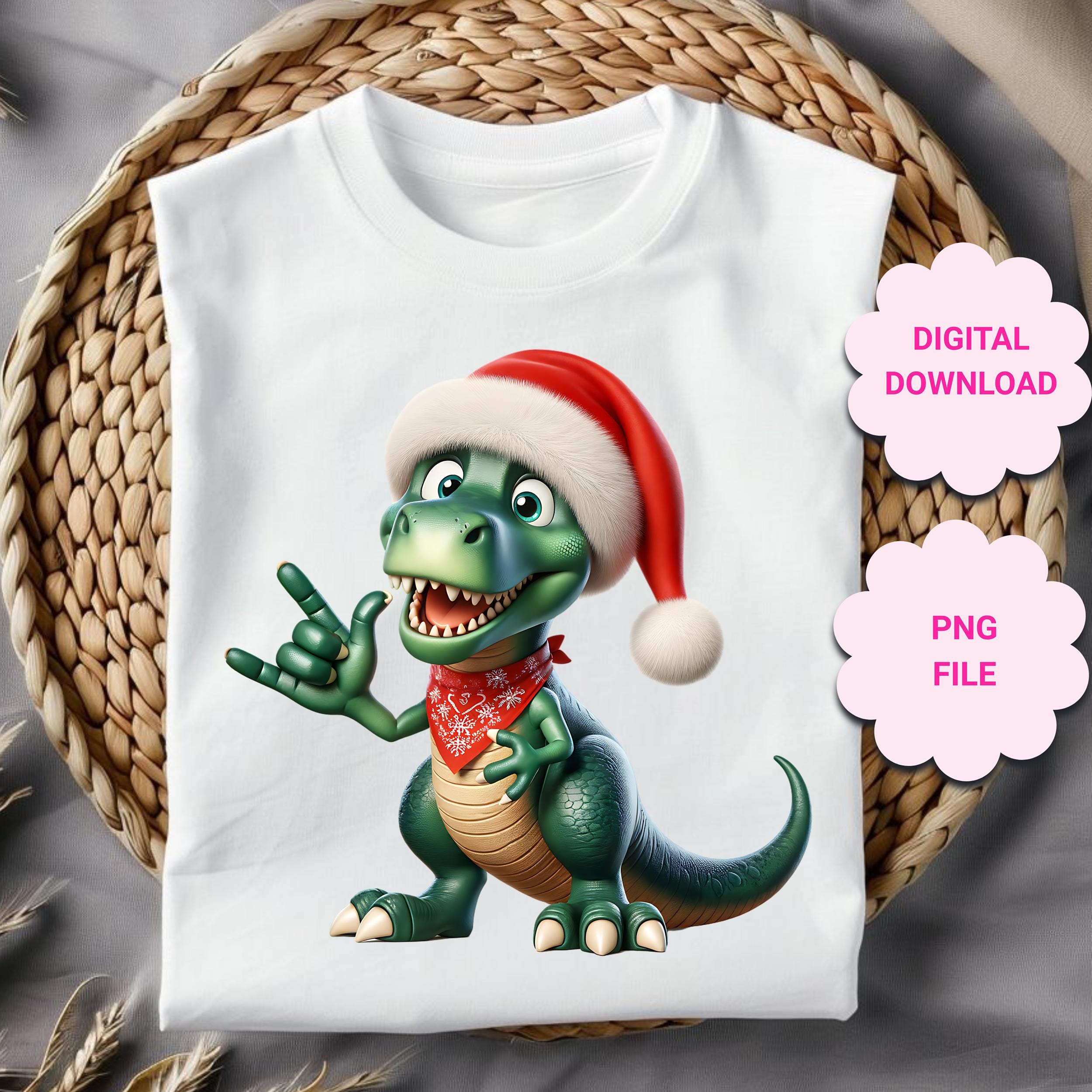 T-rex Png, Tyrannosaurus Rex Clipart, T Rex Dinosaur Png, ASL Christmas ...