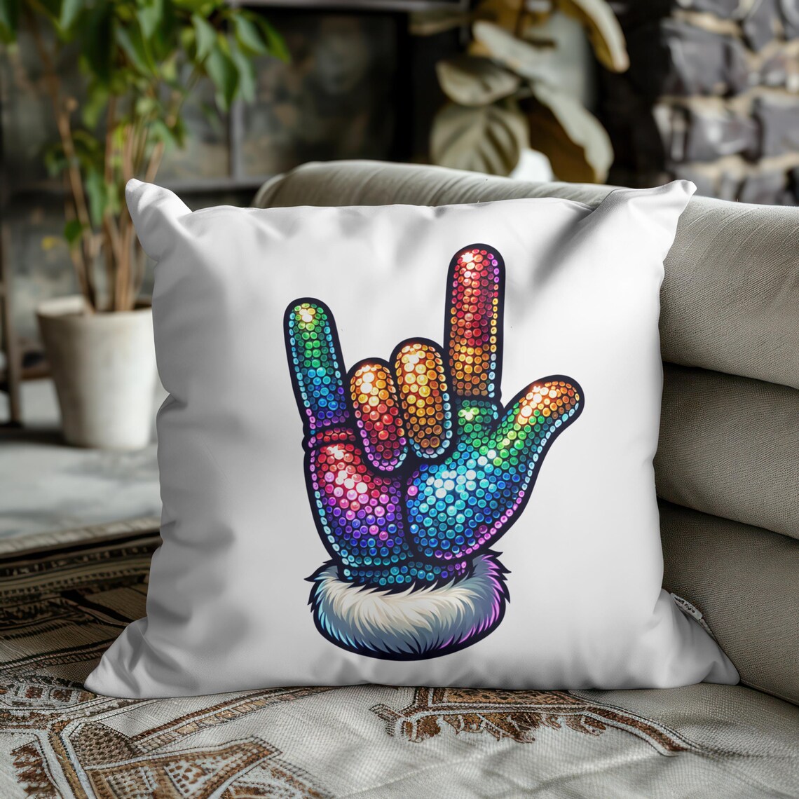 ASL I Love You Hand Sign PNG, Christmas ASL I Love You Hand Sign ...