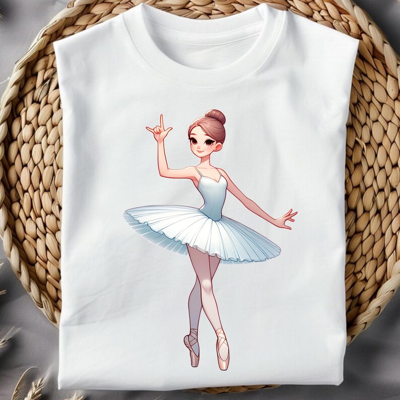 Cute Ballerina Clipart, ASL Ballerina Png, American Sign Language, ASL ...