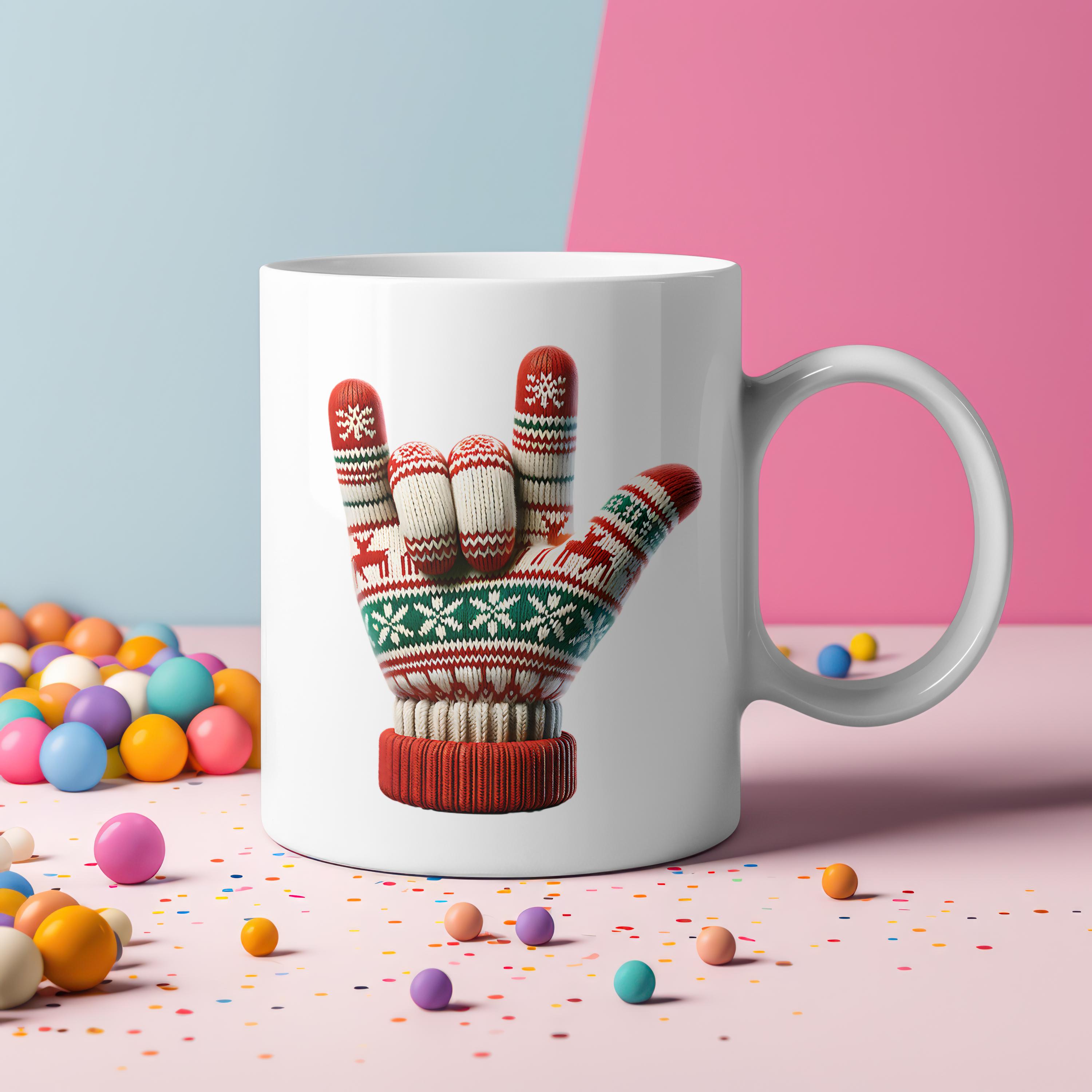 ASL I Love You Hand Sign PNG, Christmas ASL Hand Sign Clipart, American ...