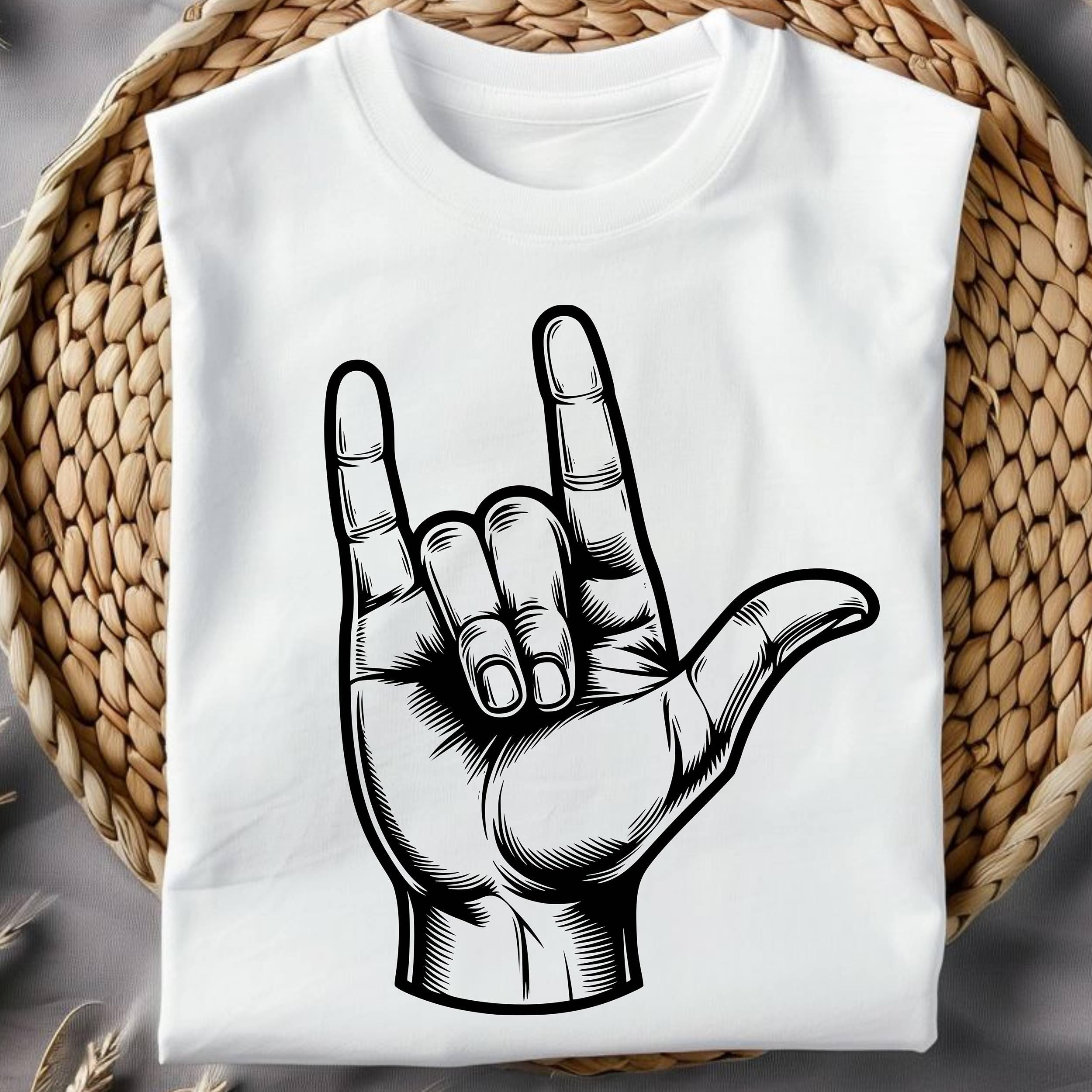 ASL I Love You Hand Sign SVG and PNG, American Sign Language, Asl Ily ...