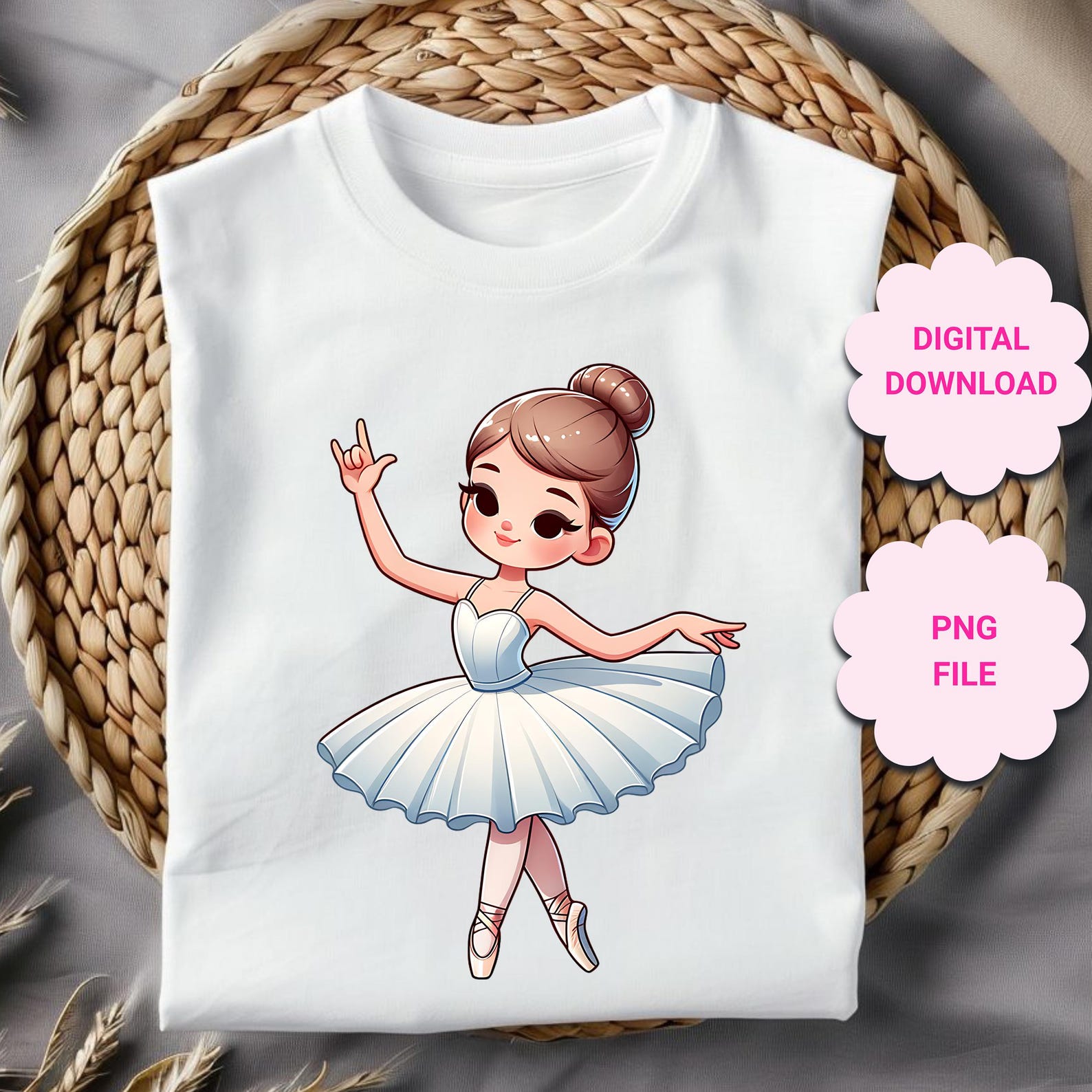 Cute Ballerina Clipart, ASL Ballerina Png, American Sign Language, ASL ...