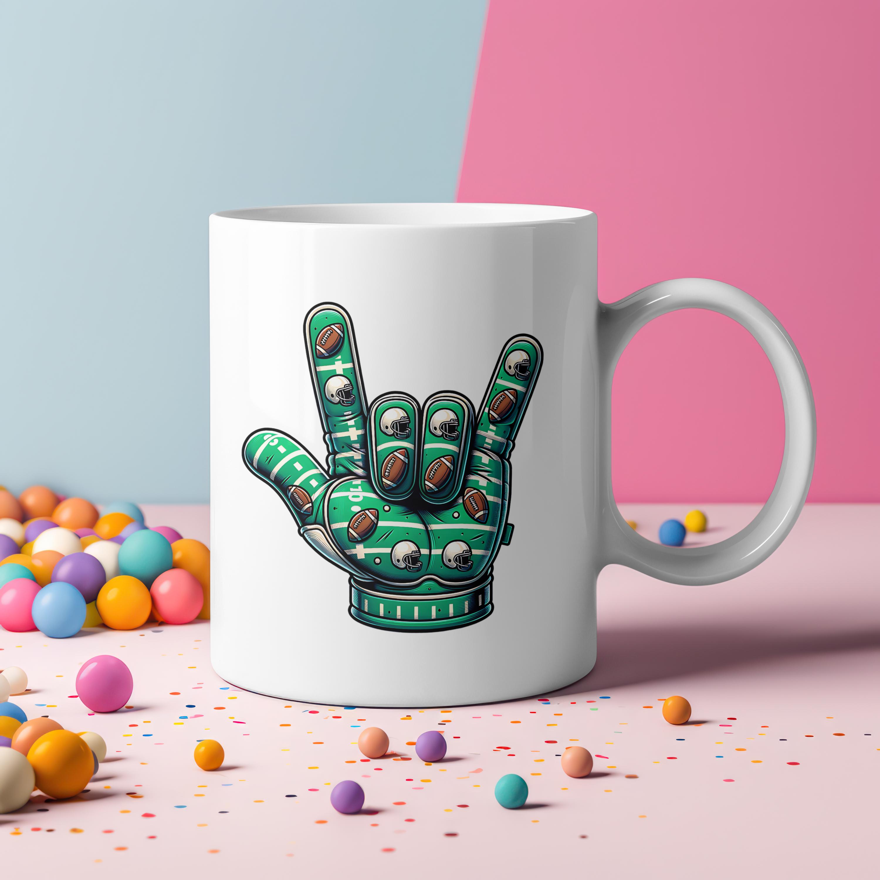 Football ASL I Love You Hand Sign PNG, Asl Hand, Asl Sublimation ...