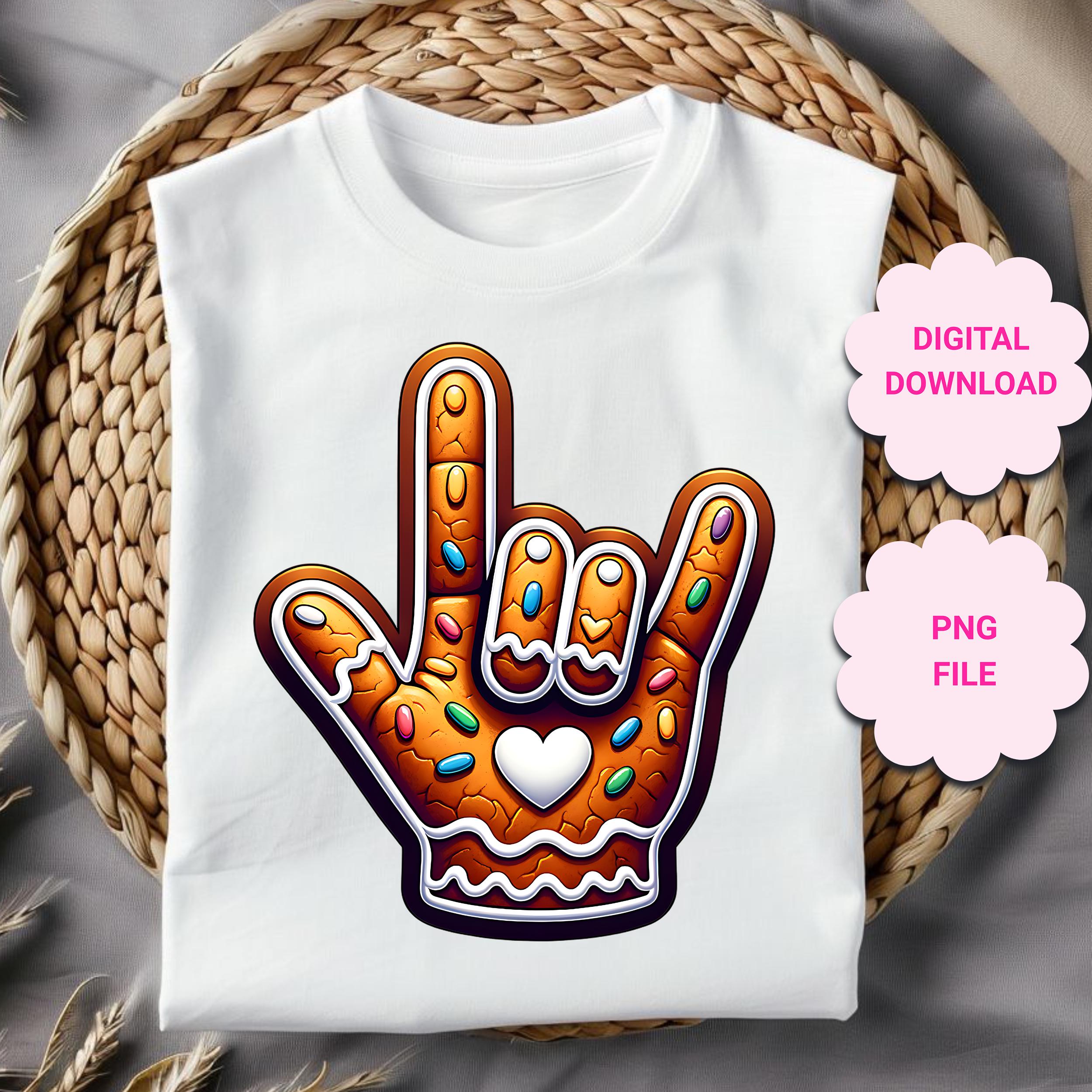 ASL I Love You Hand Sign PNG, Christmas ASL I Love You Hand Sign ...