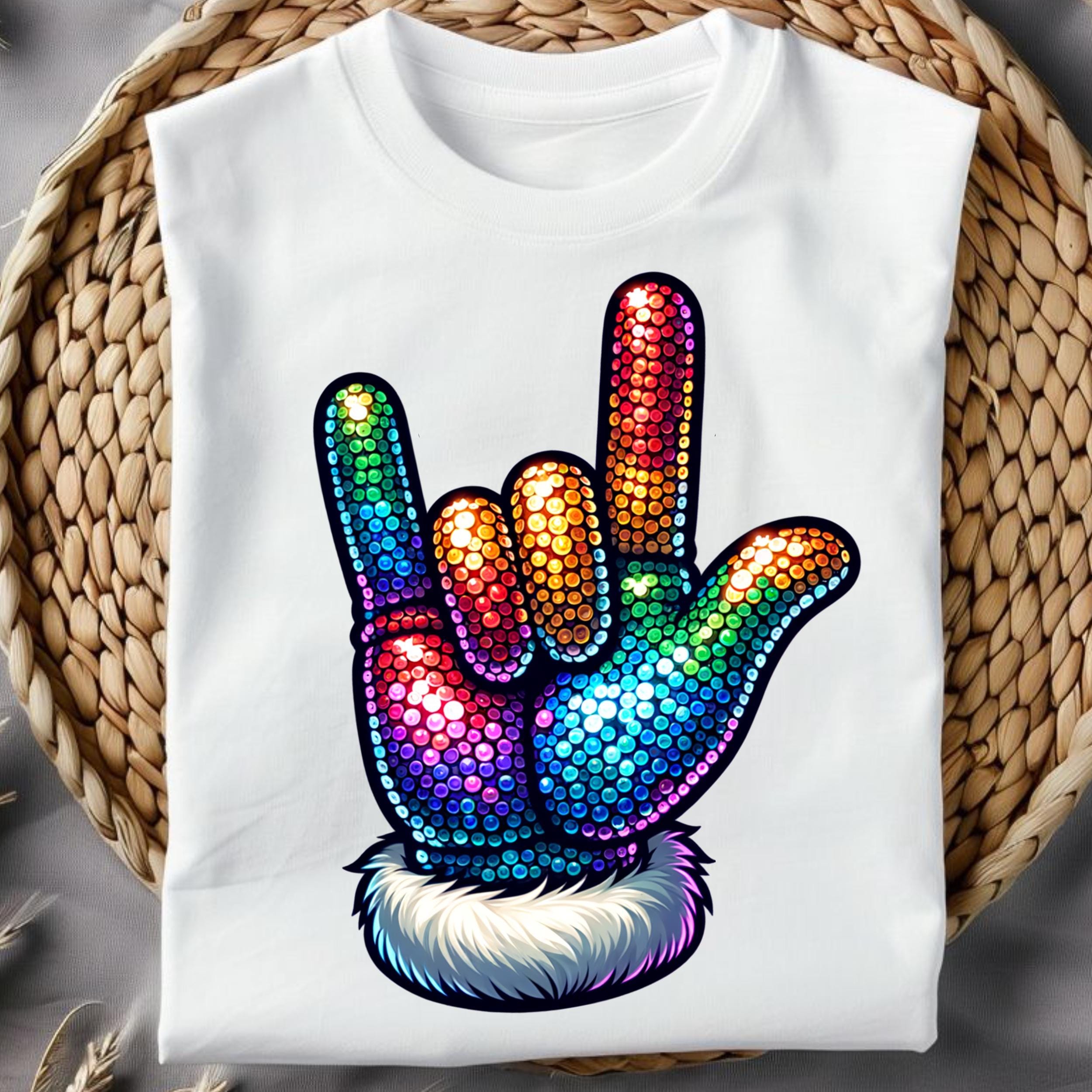 ASL I Love You Hand Sign PNG, Christmas ASL I Love You Hand Sign ...