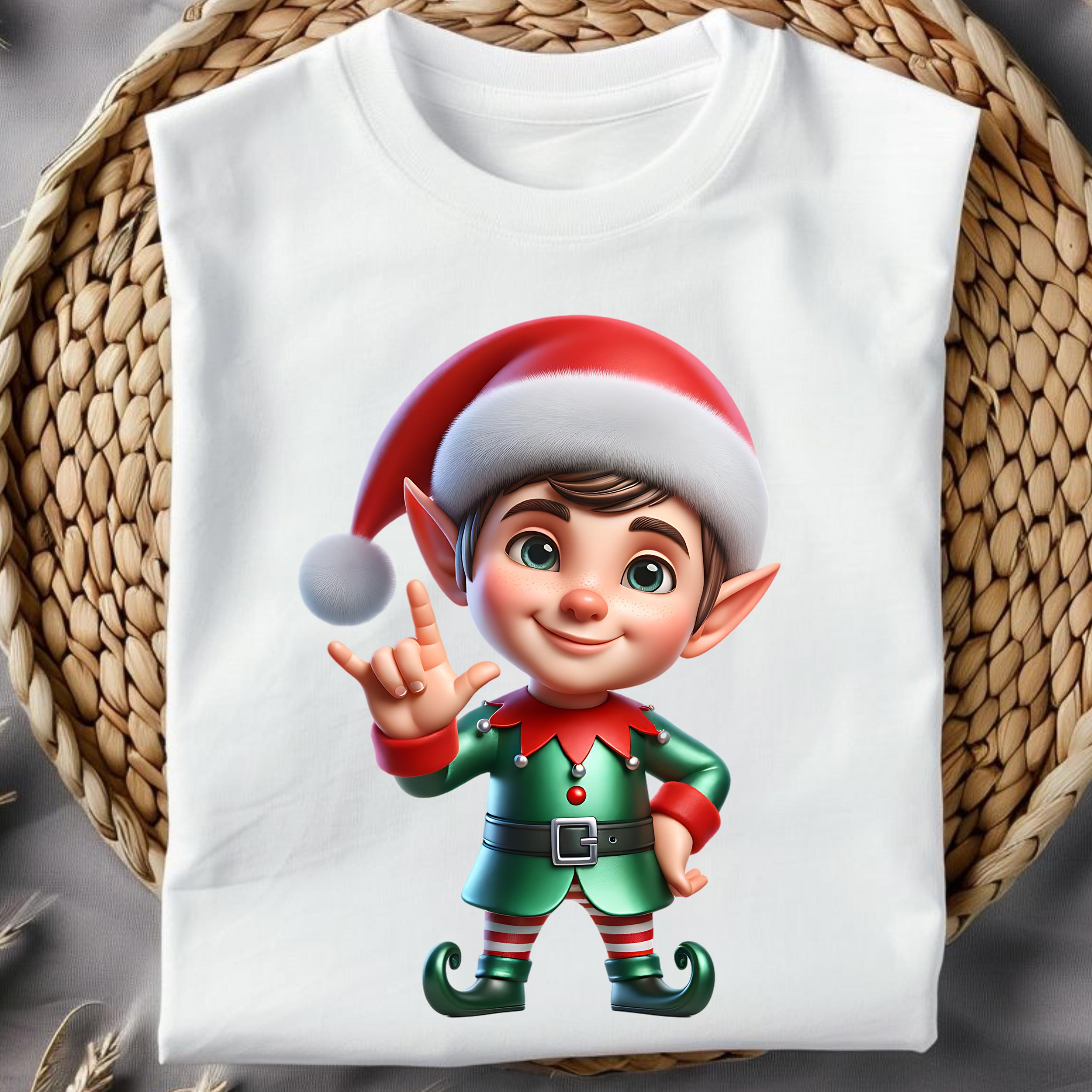 Christmas Elf PNG, Elf Clipart, ASL Love Png Clipart, Christmas ...
