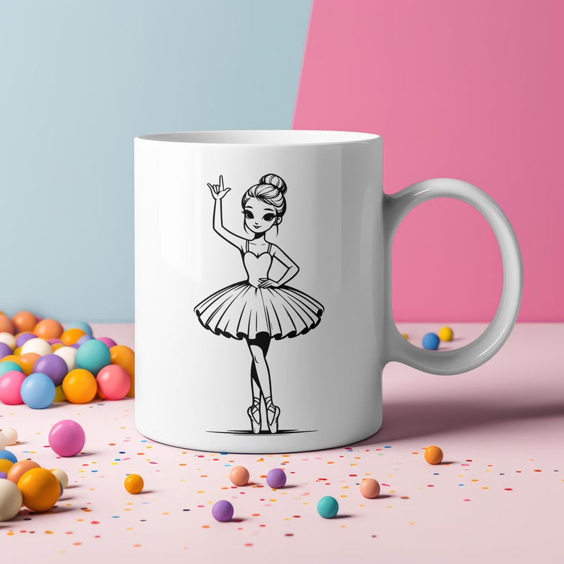 Ballerina Clipart SVG, ASL Ballerina PNG, American Sign Language, Asl ...