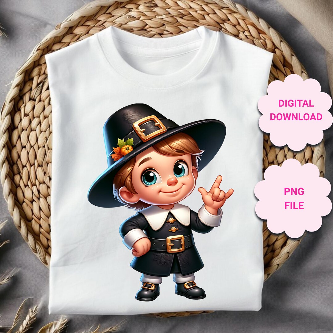 Thanksgiving Pilgrim Clipart PNG, Pilgrim Boy Png, Pilgrim Clipart ...