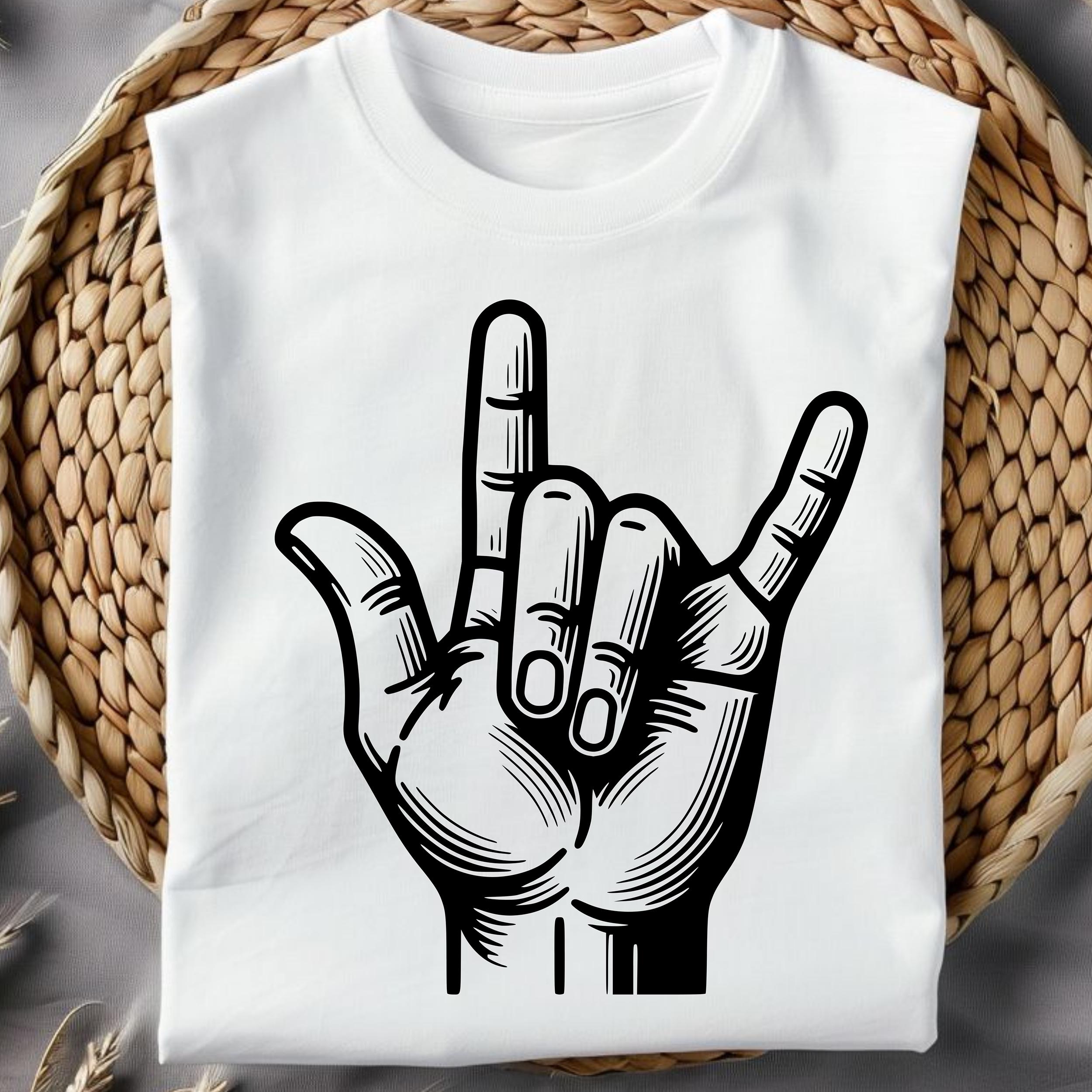 ASL I Love You Hand Sign SVG and PNG, American Sign Language, Asl Ily ...