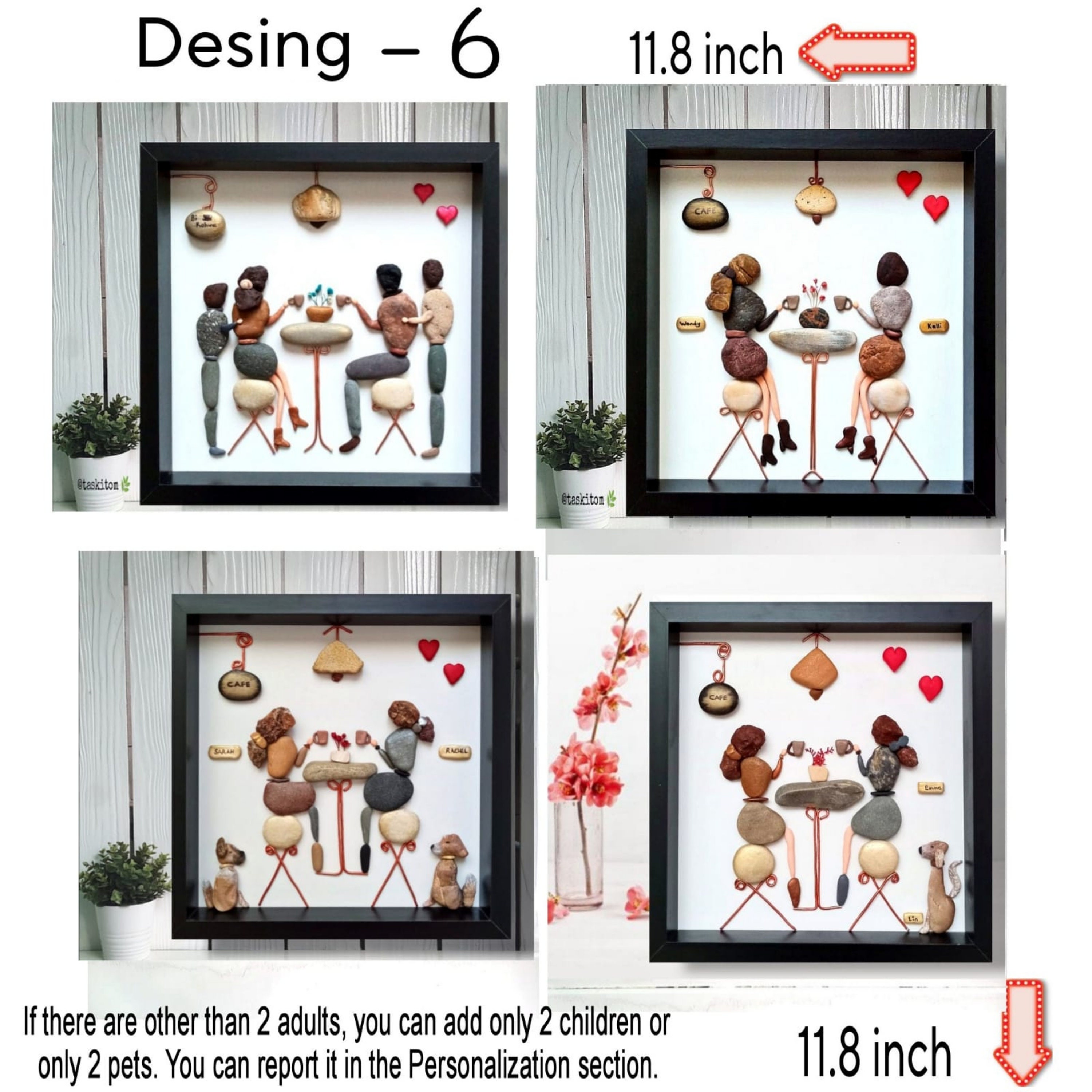 Personalized Pebble Art Custom Shadow Box Unique Gifts - Etsy