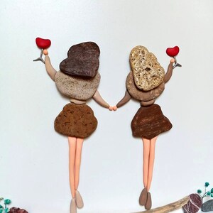 Personalized Friend Pebble Picture, Custom Design Friendship Gift, Rock ...