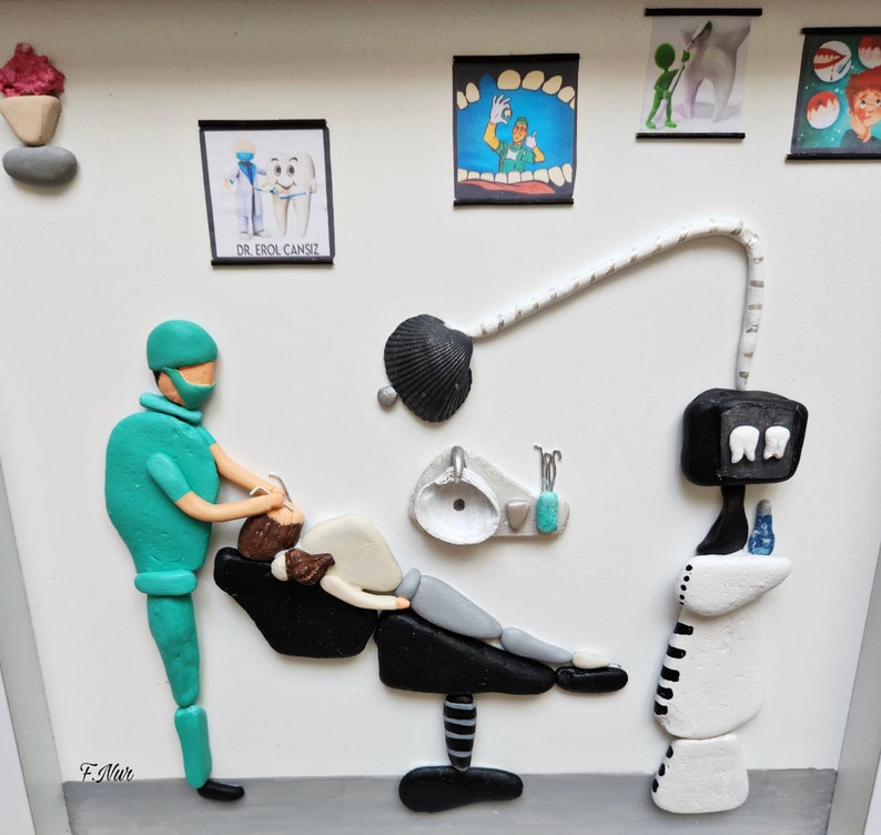 Pebble Art, Personalized Dentist Portrait, Doctor Gifts, Gift for ...