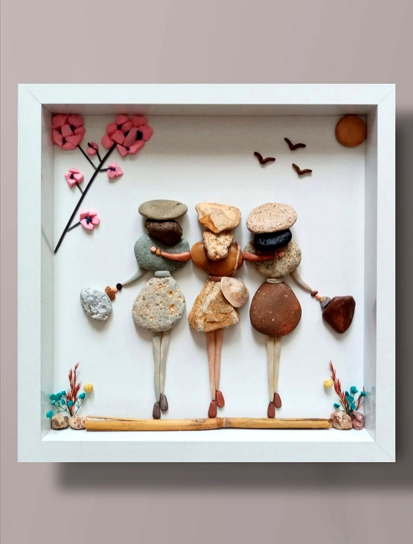 Best Friend Pebble Art, Friend Custom Pictures, Best Friend Gift Image ...