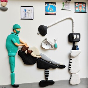 Pebble Art, Personalized Dentist Portrait, Doctor Gifts, Gift for ...