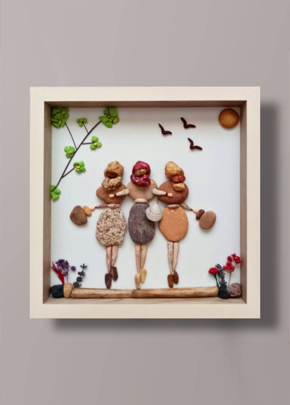 Sister Pebble Frame, Sister Gifts, Handmade Sister Frame, Family ...