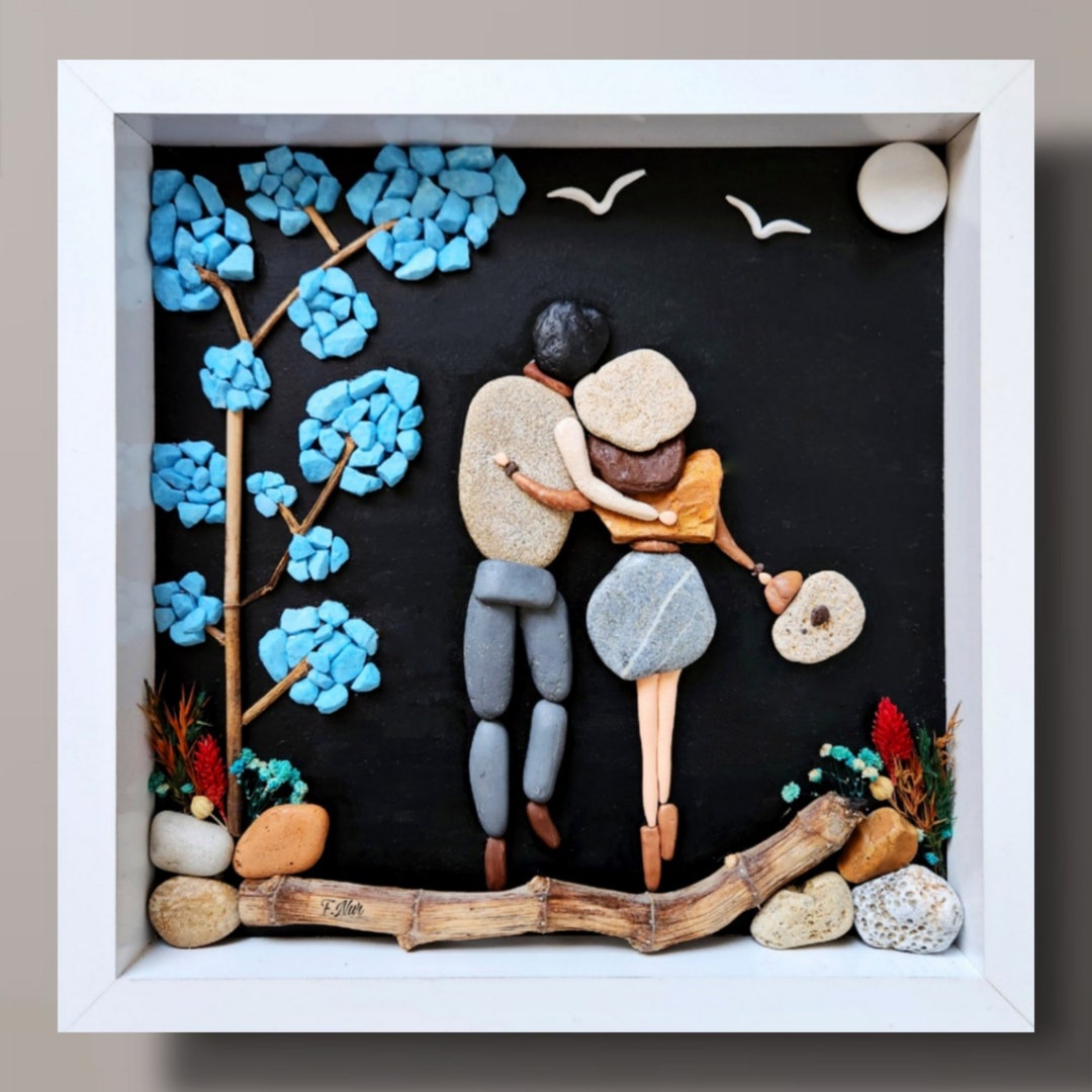 Love Pebble Art, Best Valentines Gifts, Personalised Gifts, Couple ...